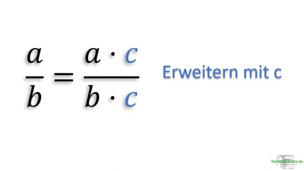 Kürzen und Erweitern von Brüchen - Einfach 1a - Technikermathe.de