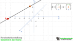 Geraden im Raum | Parameterform [BEISPIEL] Einfach erklärt 1