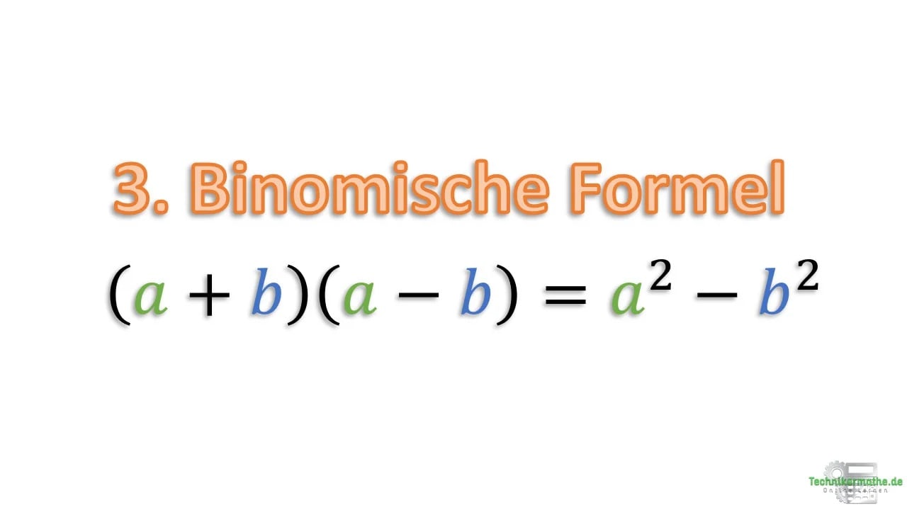 Binomische Formeln [Aufgaben + Lernclips] einfach erklärt 1a