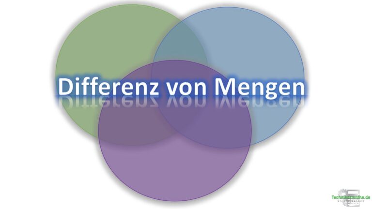 Differenz von Mengen | Differenzmengen | einfach erklärt 1a